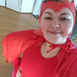 Adult Red Velvet Hooded Cape Capelet Red Riding Hood Vampire | Etsy