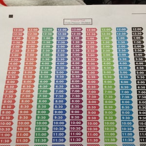 Time Planner Stickers Based on EC Colors - Etsy