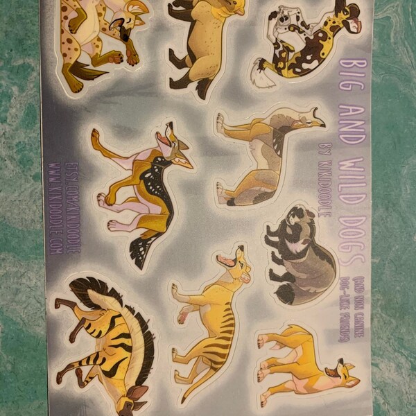 Big and Wild Dogs: Misc Canines and Others Vinyl Sticker Sheet 5x7 - Etsy