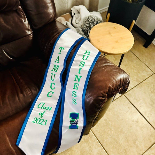 TAMUCC 2026 Custom Embroidered Stole - Etsy