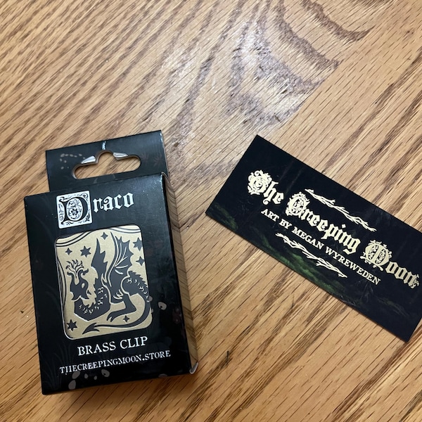 Draco Metal Journal Clip, Scrapbook Clip, Brass Clip, Binder Clip ...