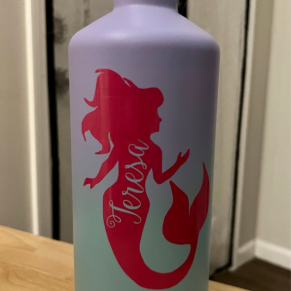 Mermaid Vinyl Decal••mermaid Name Sticker••vinyl Name Decal ...