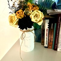 CUSTOM TINY SAMPLE Flowers Wooden Flower Bouquet Sola Flower Bouquet ...