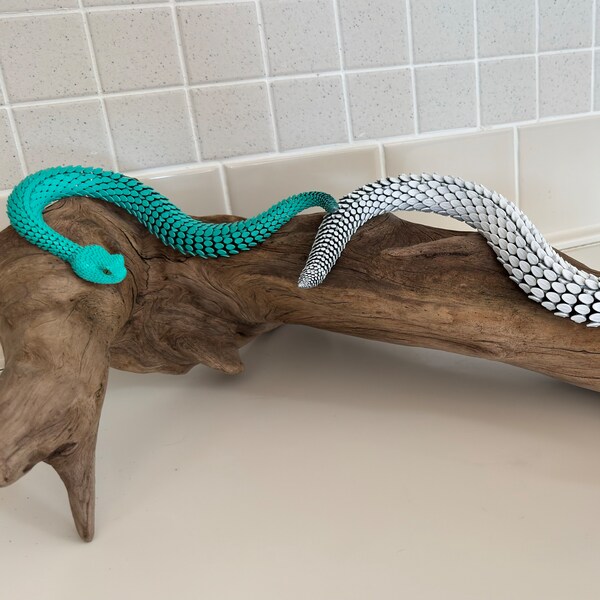 Snake Figure | Toy Animal | Articulated Model Viper | Medium - Etsy