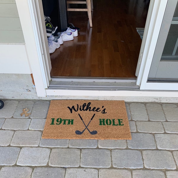 Fathers Day Gift Golf, Golf Doormat, Sports Door Mat, Golf Decor, Golf ...