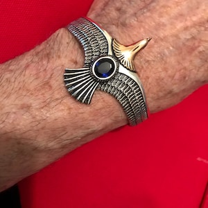 Silver Sword Bracelet With Blackstone925 Sterling Silver Cuff - Etsy