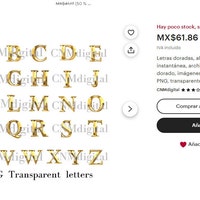 Silver Letters, English Alphabet, Instant Download, Digital File ...