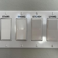 Custom Light Switch Labels // Light Switch Stickers // Light Plate ...