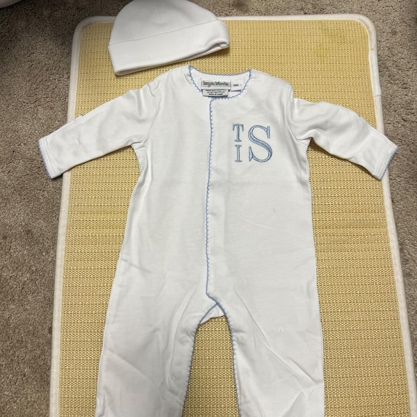 Personalized Baby Boy Coming Home Outfit, Monogrammed Baby Clothes ...
