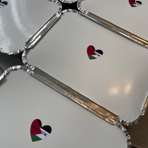 Free Palestine Heart Matte Stickers, Sticker Sheet, Order Stickers ...