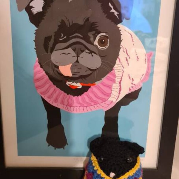 Pug in a Rug Crochet Pattern (pdf) - Etsy