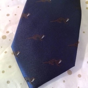 Dark Green Tie With Dinosaur T-rex Embroidered Design by Frederick ...