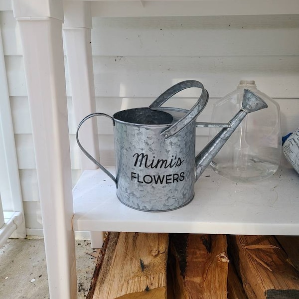 Galvanized Garden Personalized Watering Can, Gifts for Her, Garden ...