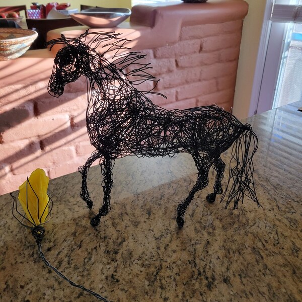 Clydesdale Horse, Horse Sculpture, Wire Horse, Wire Art, Horse Lover ...