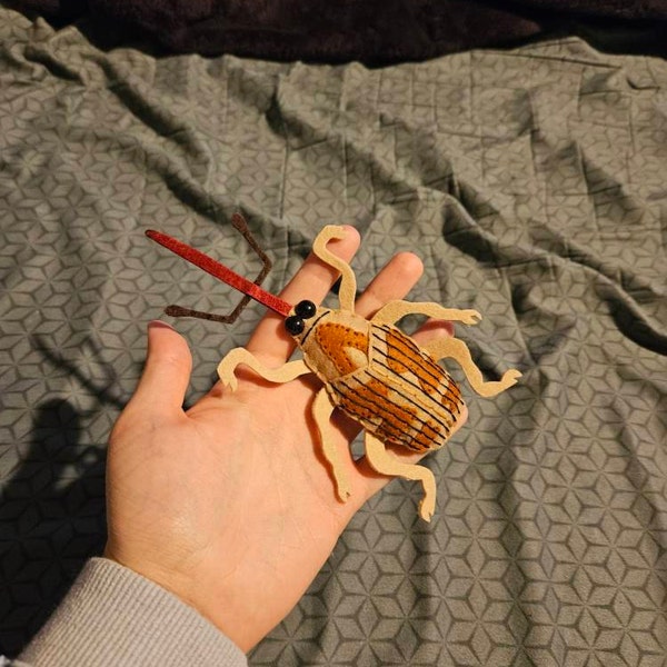Felt Weevil Realistic Toy Felted Weevil - Young Naturalist Gift Figure ...