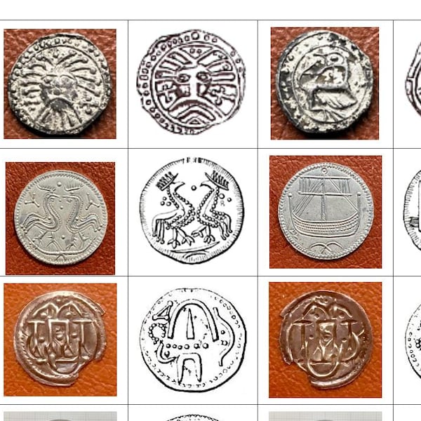 Silver Viking Danish Haithabu Hedeby Penny Ship & Rooster Type Circa 9 ...