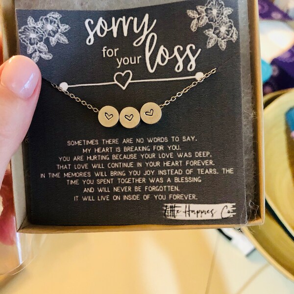 Sympathy/grief Necklace - Dainty Womens Necklace, Miscarriage Gift ...