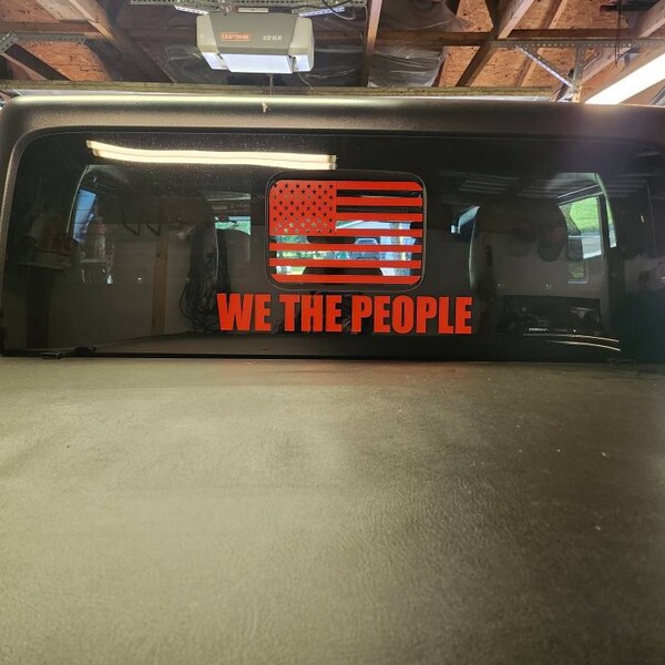 American Flag Decal Fits Jeep Gladiator Rear Window - Etsy