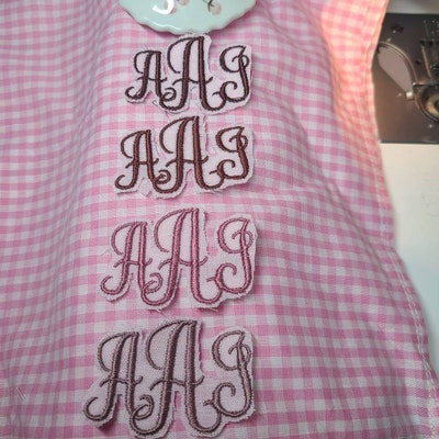 Custom Monogram Embroidery Design Monogram Digitized Letters Digitized ...