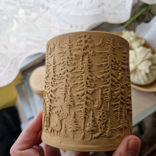 WILD, 3 Kid Embossed Rolling Pin SET. Wooden Laser Cut Mini Rolling ...