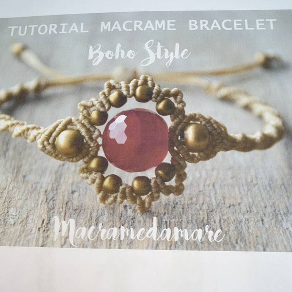 Wrap a Stone in a Bracelet / Pdf Macrame Tutorial / Pattern ...