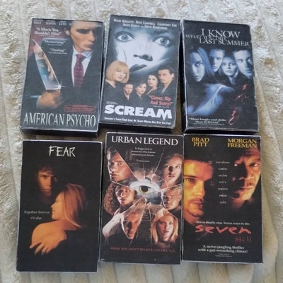 Retro VHS 90's Movies Mini Magnets Classic Cult Movies VHS Tape Covers ...