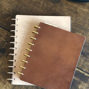 Leather Personalized Discbound Planner Cover - Etsy