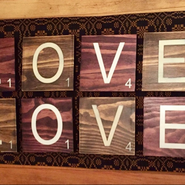 Word Game Letter STENCIL or DECAL / Scrabble Letter Stencil or Decal ...
