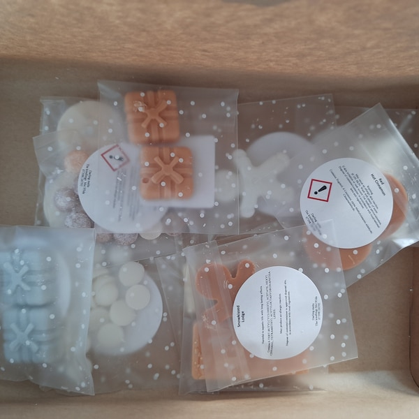 Christmas Wax Melts Gift Set: Festive Scents, Hand Poured Soy Wax ...