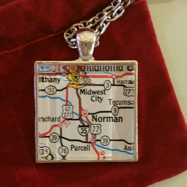 Custom Map Jewelry You Choose Worldwide City Location Map Pendant ...