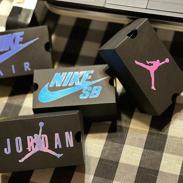 Shoe Box SVG for Cricut Shoe Box Template With Label Party Favor Box ...