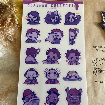 Slasher / Clear Sticker Sheet - Etsy