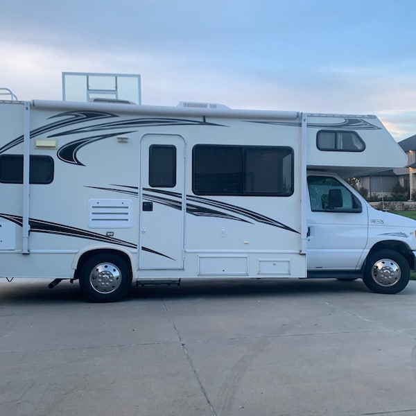 RV, Trailer Hauler, Camper, Motor-home Large Decals/graphics Kit-k-0007 ...