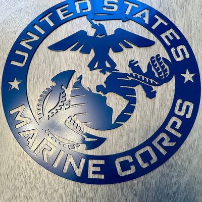 US Marine Corps Metal Sign Authorized Seller for USMC Logo USMC Sign ...