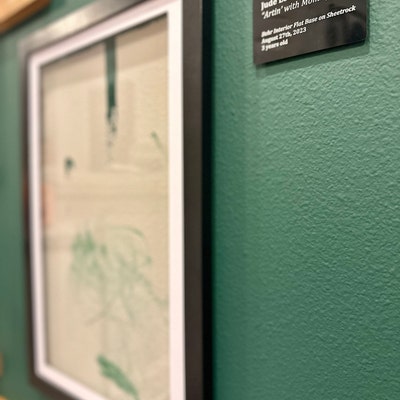 Personalized Gallery Wall Artist Placards Black Wall Placards Custom ...