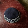 Knitted Kippah 14cm Super Patterns Design Jewish Hand Knit Yamakah ...