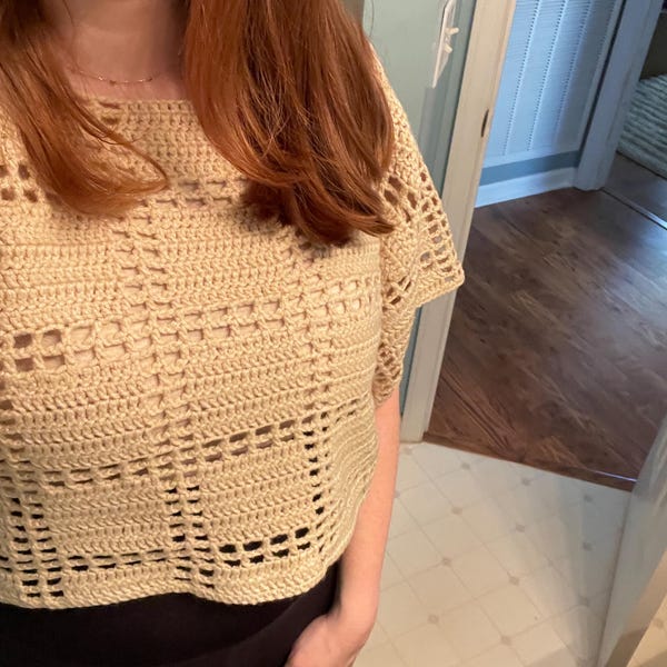 Aspen Sweater Filet Crochet Pattern - Etsy