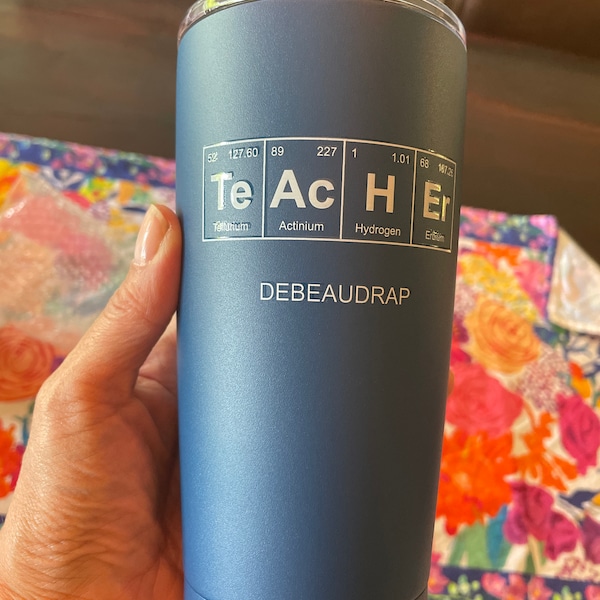 Personalized Teacher Travel Mug Customized Stainless Steel Coffee Mug ...