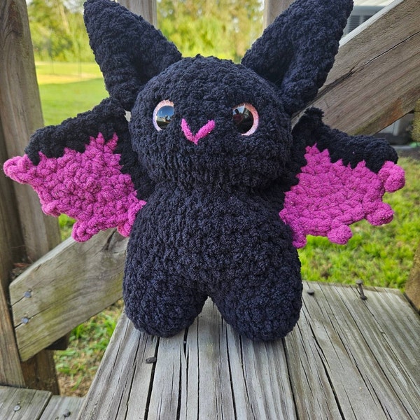 Low Sew Bat Crochet Pattern, Amigurumi Instructions, Crochet Bat ...
