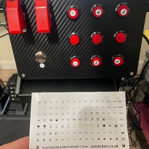 Fanatec Rally Module 10mm Stickers for Various Simulator Wheel/button ...