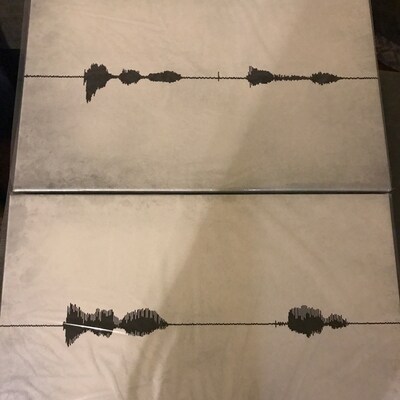 Sound Wave Art, Personalized Voice Art, I DO Voice Wave Canvas, Custom ...