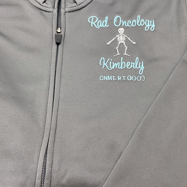 Rad Tech Skeleton Full Zip Jacket With Pockets, Personalized Gift for ...