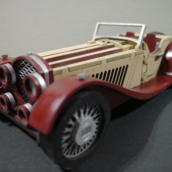 Vintage Roadster Laser Cut File: 3D Classic Car Model (digital Download ...