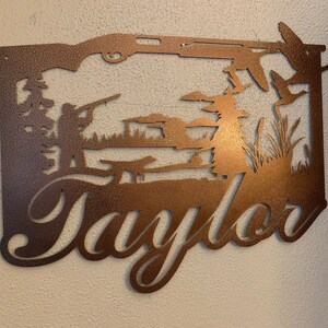 Custom Metal Hunting Sign - Etsy