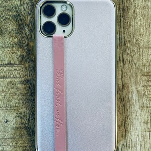 Italian Leather Phone Strap, Finger Loop Holder for Phone Case ...