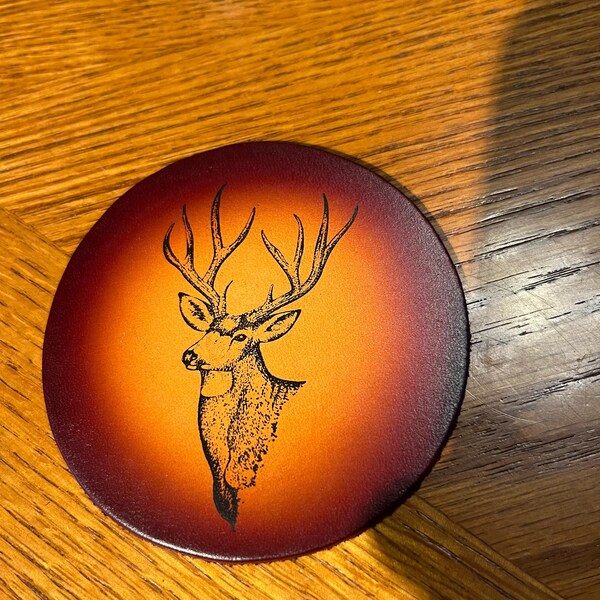 Handmade Leather Elk Key Tag - Etsy