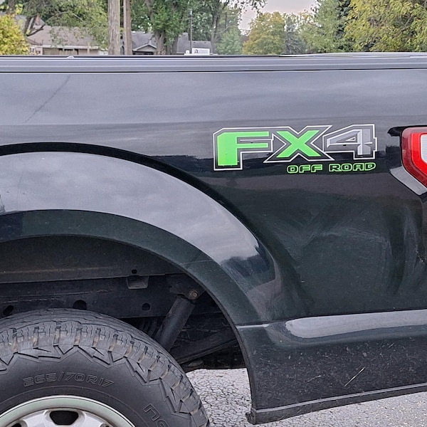 Set of 2: STX 4X4 off Road Truck Bed Decals Stickers Ford F150 PURPLE ...