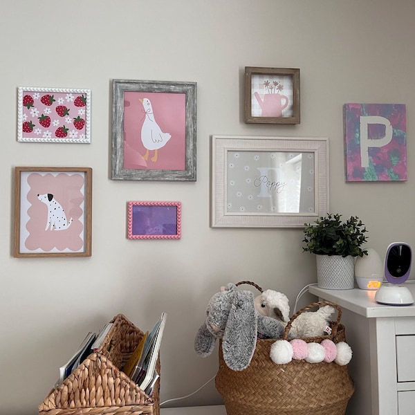 Girls Room Set of 6 Prints / Gallery Wall Print Set, Set of 6 Prints ...