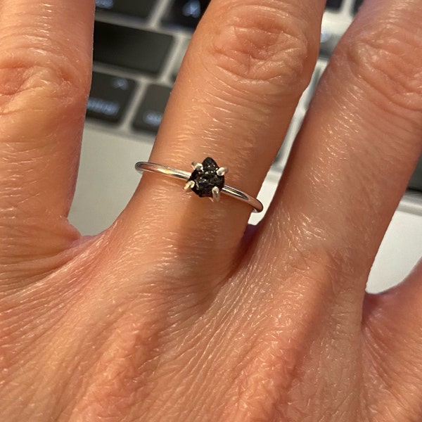 Small Signet Ring-signet Ring Woman-minimalist Silver Ring-dainty ...