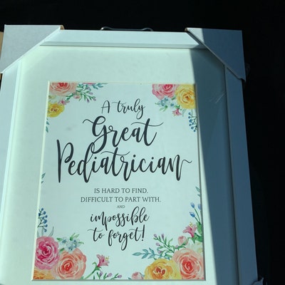 Pediatrician Gift, Medical Gifts Pediatrics Doctor Appreciation Wall ...